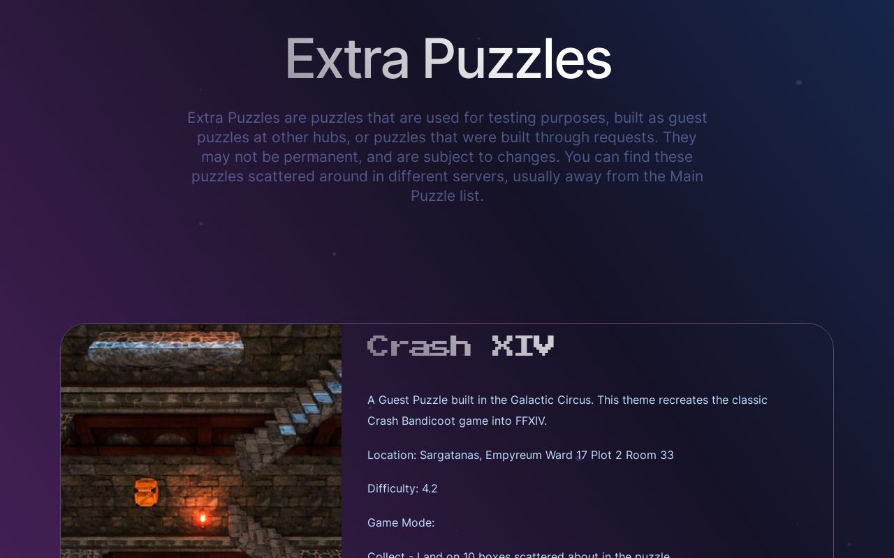 Extra puzzles